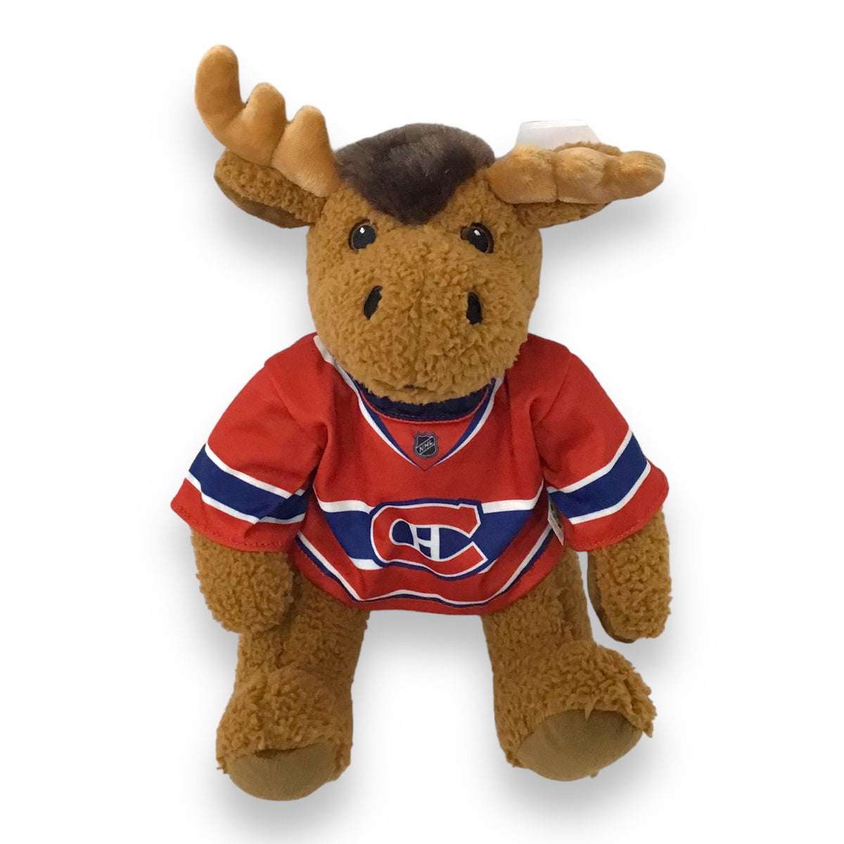 Stuffed Animal Hockey Plush 10-inches Curly Critter Moose - Montreal C