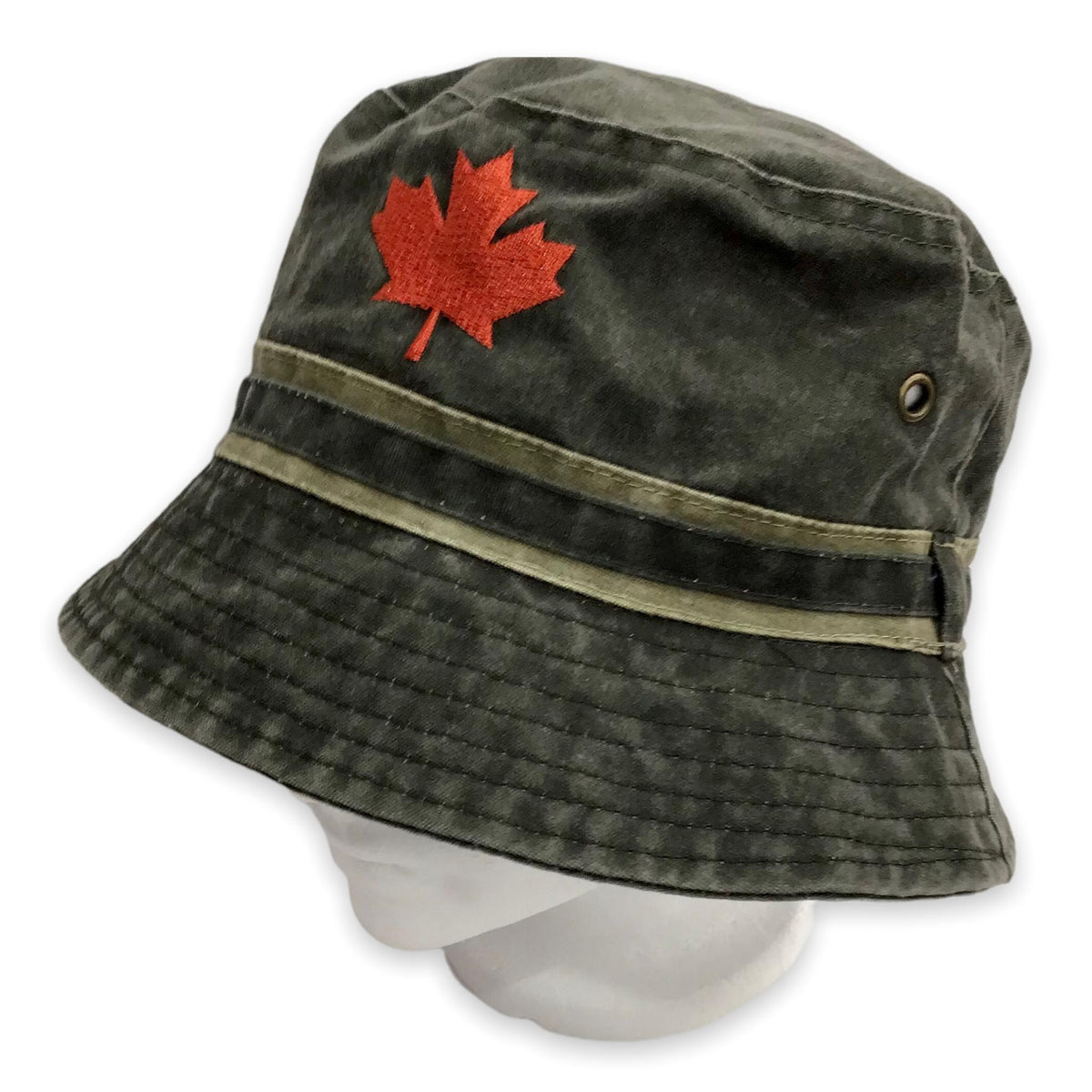 Canada Bucket Hat. Maple Leaf Embroidery Hat