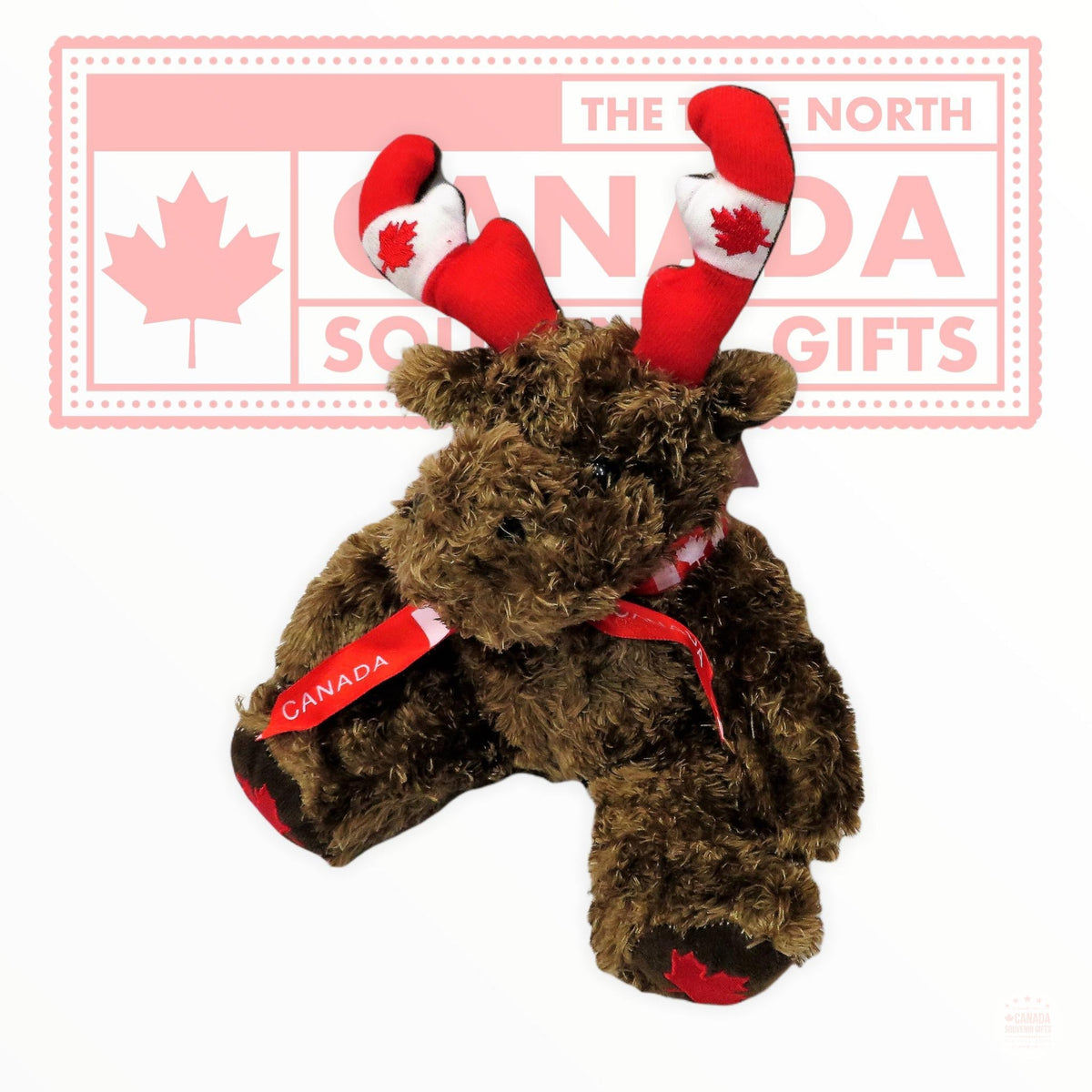 Canada Country Flag Plush Moose Toy Premium Quality Gift for your Love