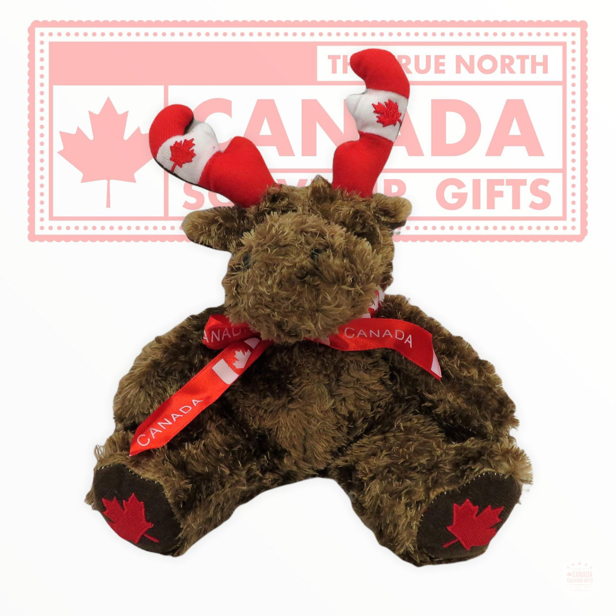 Canada Country Flag Plush Moose Toy Premium Quality Gift for your Love