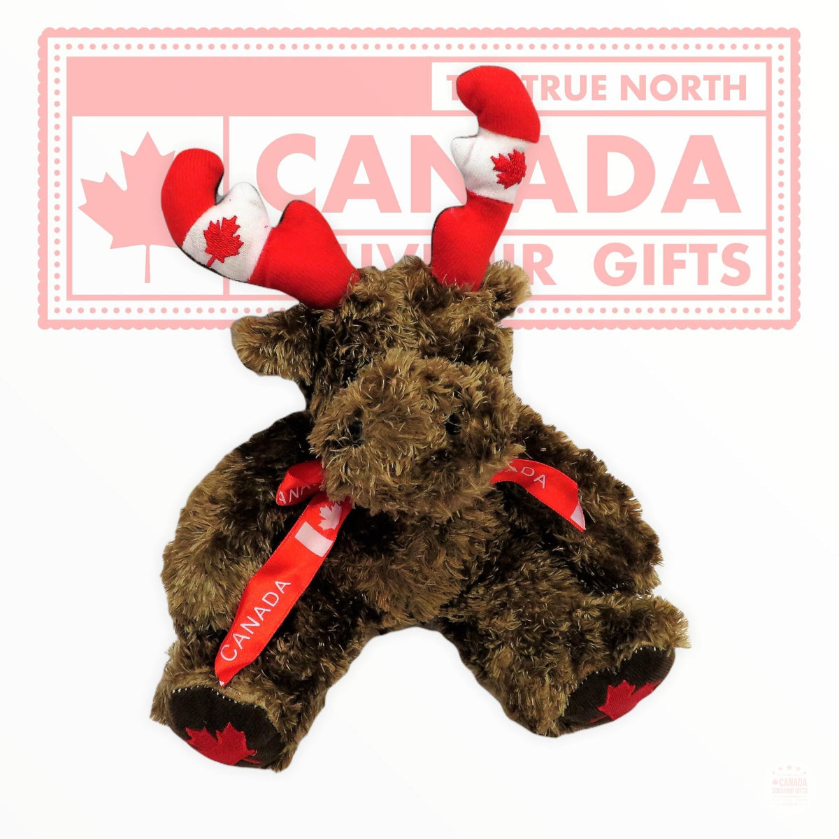 Canada Country Flag Plush Moose Toy Premium Quality Gift for your Love