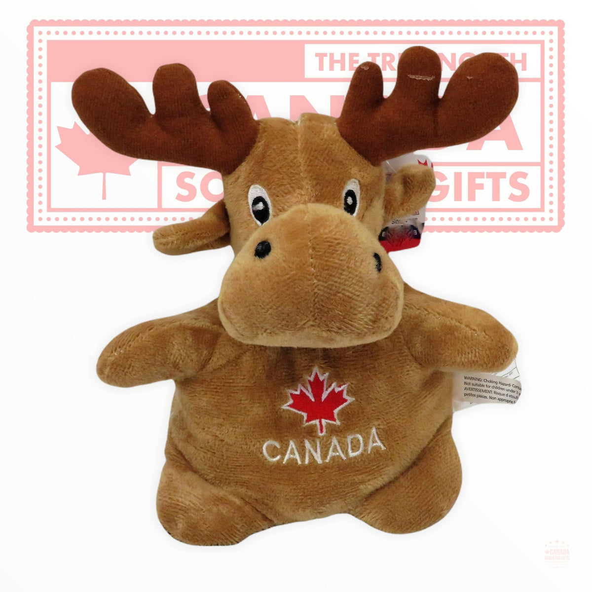 Canada Moose and Bear Stuffed Animal - 2 in 1 Plush Toy with Canadian