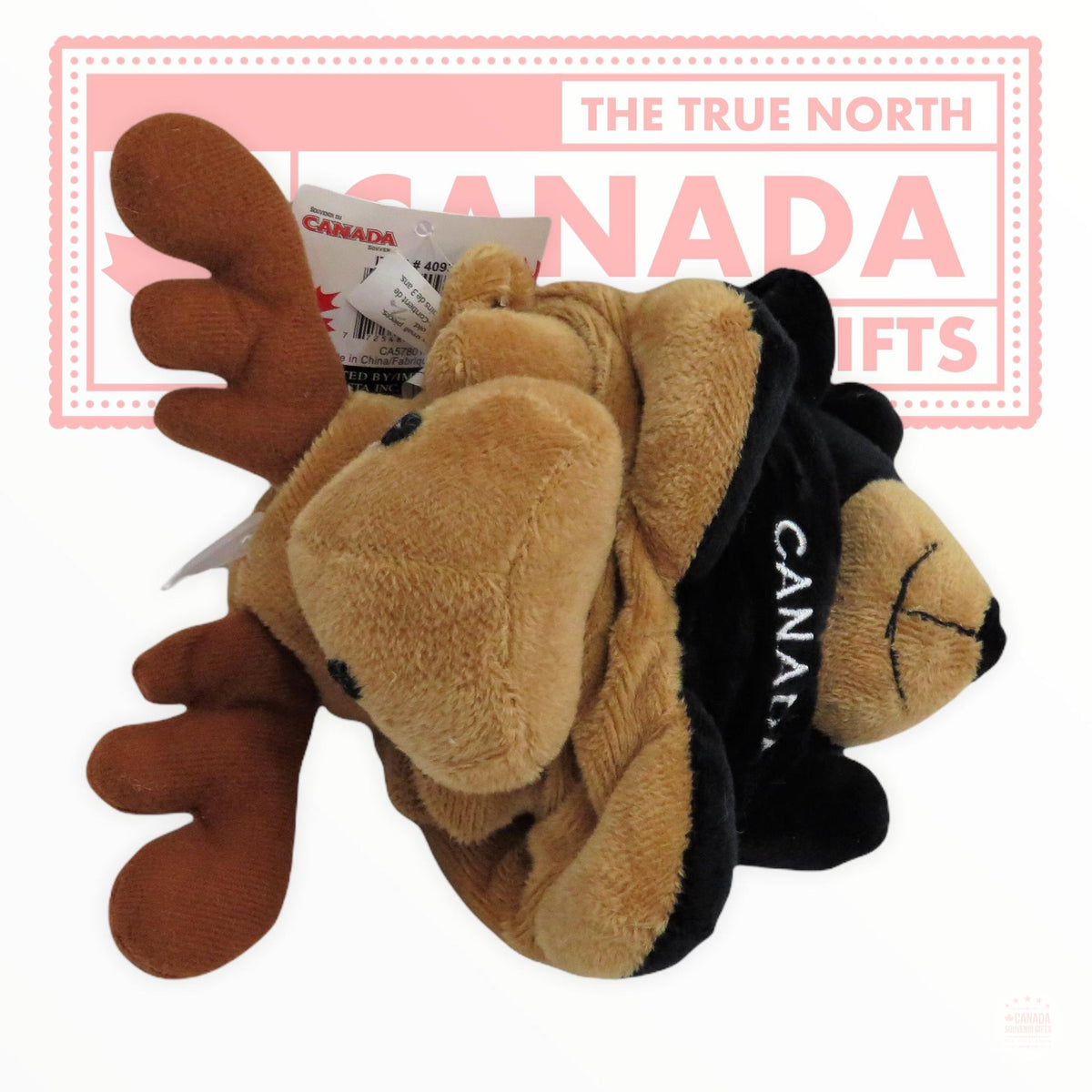Canada Moose and Bear Stuffed Animal - 2 in 1 Plush Toy with Canadian