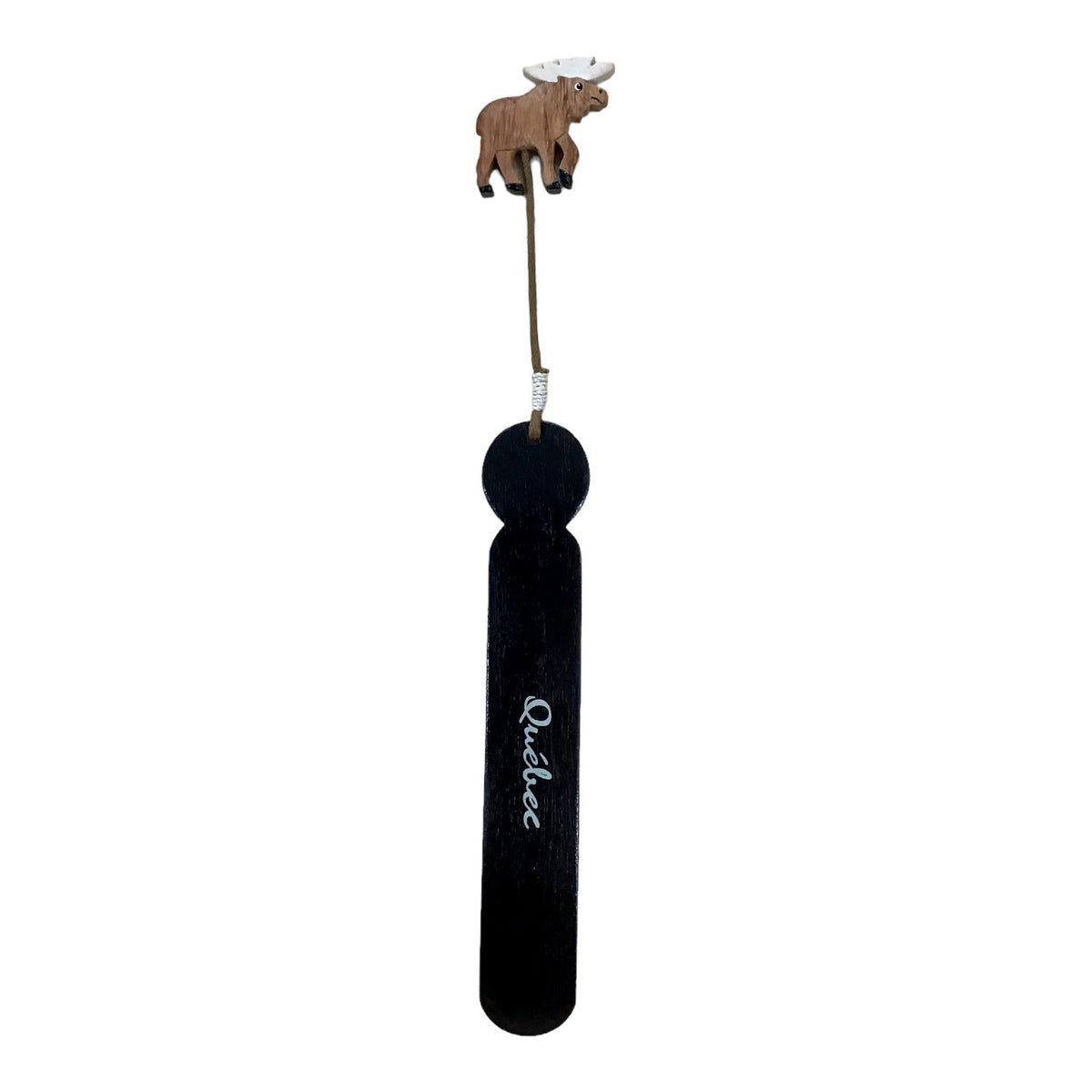 Canada Souvenir Bookmarks - Handmade Wooden Bookmark Quebec Moose
