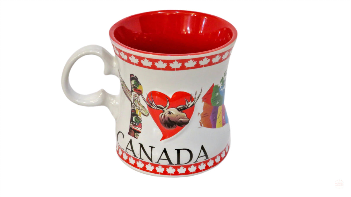 Canadian Souvenir Mug (Coffee, Cider, Hot Chocolate, Tea Cup) (Inuit C