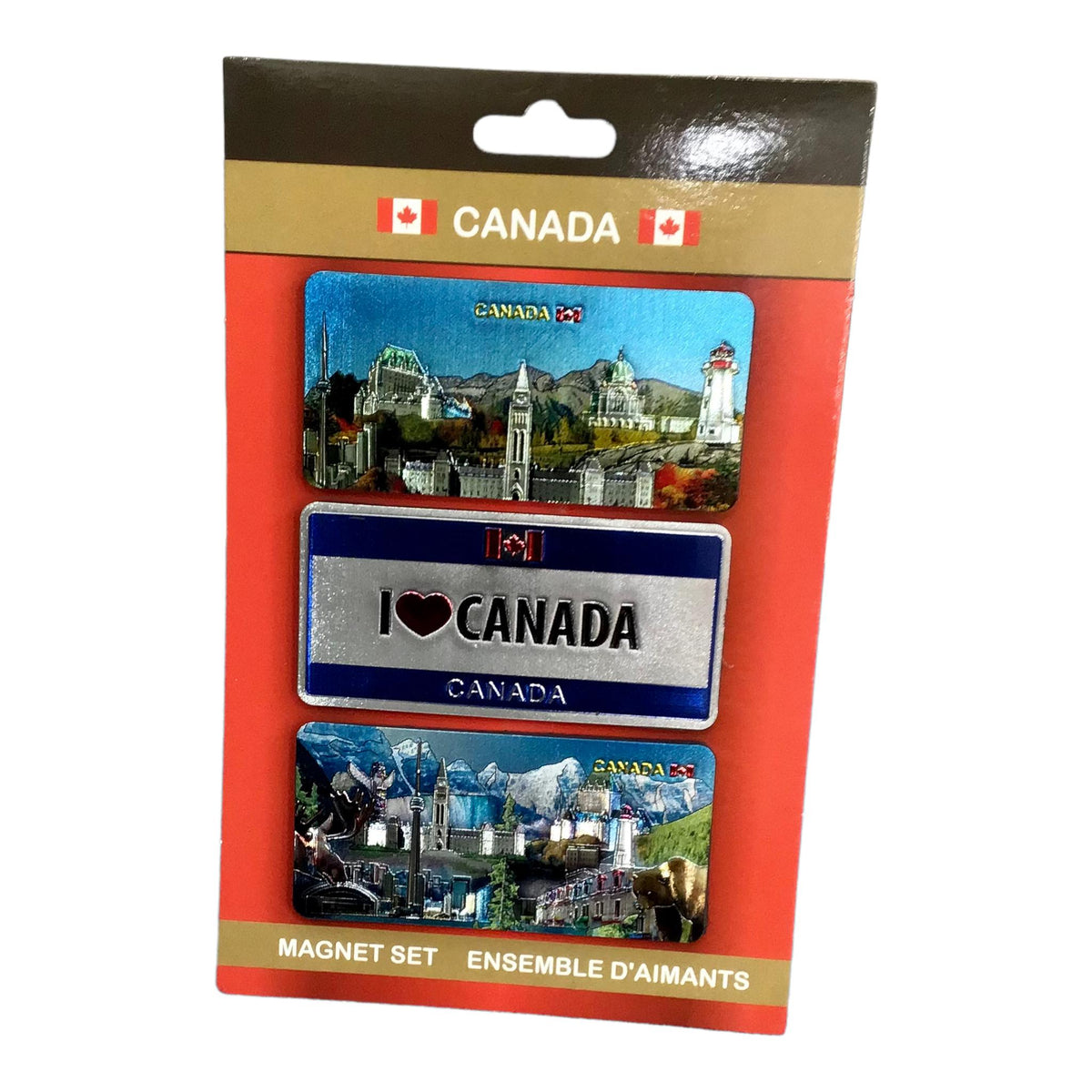 FRIDGE MAGNETS - CANADA SCENIC 3 ASSORTED GIFT SET SOUVENIR MAGNETS