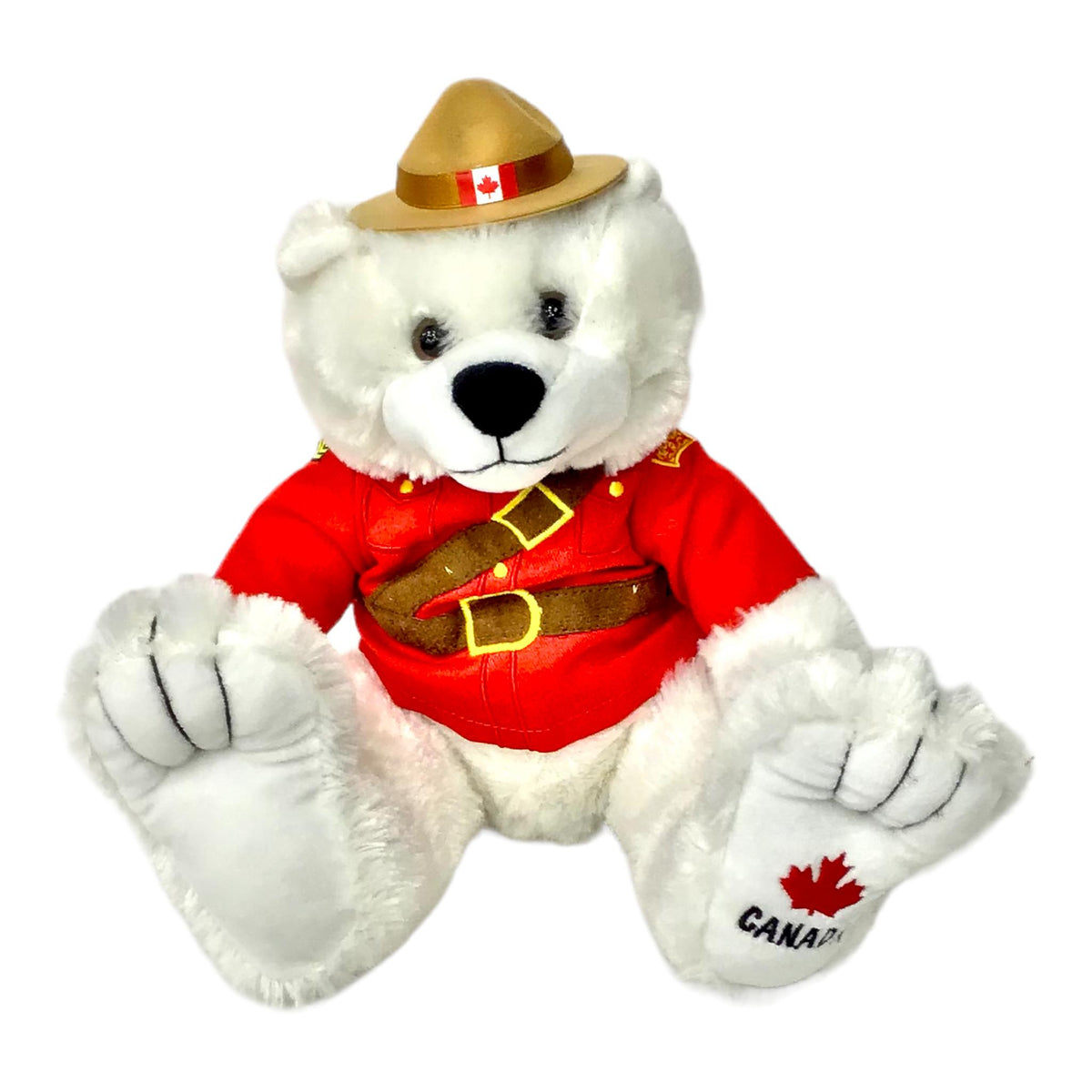 Plush Doll-RCMP BIGFOOT Polar Bear - The stuffed animal 14" RCMP Bigfo