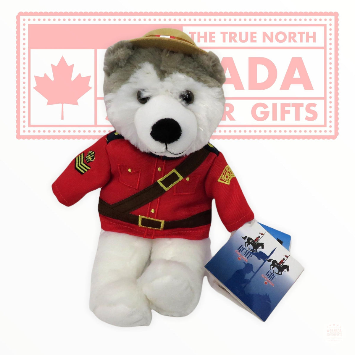 Sergeant Ruuuff 11” RCMP Sergeant Wolf CANADIAN STUFFED ANIMAL PLUSH T